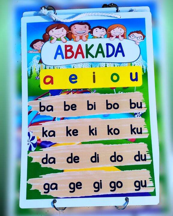 Laminated ABAKADA Hanging Wall Chart (A4 size) | Lazada PH
