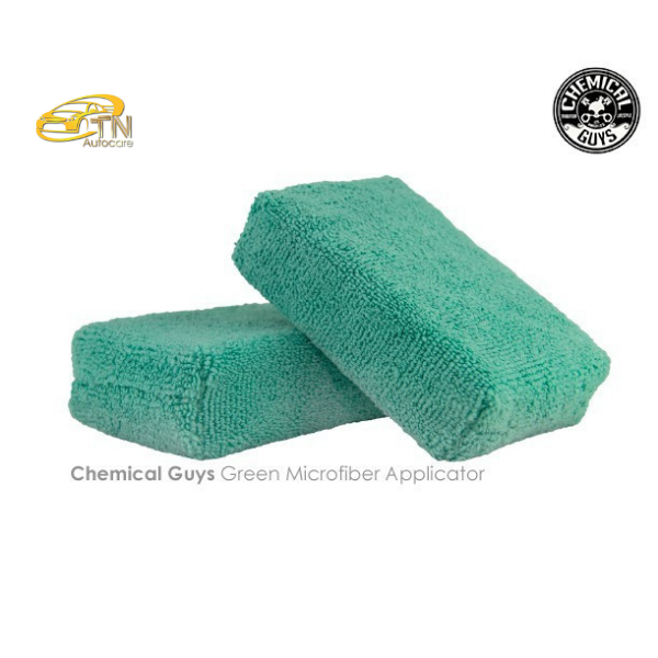 Chemical Guys Green Microfiber Applicators (แพค 2 ชิ้น) | Lazada.co.th