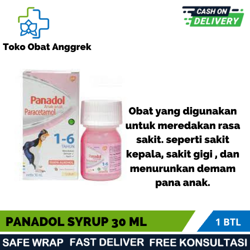 PANADOL SYR 30 ML 1- 6 TAHUN / MENURUNKAN DEMAM/PUSING/MERIANG | Lazada ...