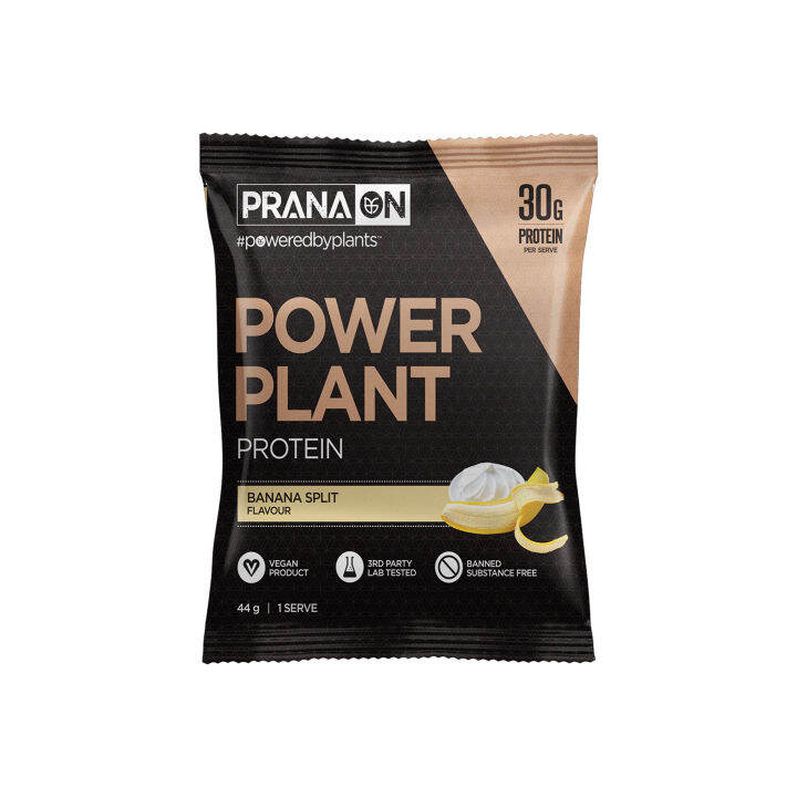 PranaOn Power Plant Protein 44g sachet. Plant based protein for muscle ...