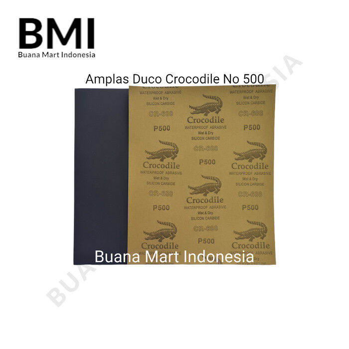 Amplas Duco CROCODILE No 500 | Amplas Lembaran Kertas Grit 500 | Lazada ...