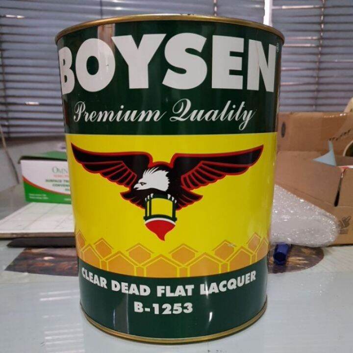 B-1253 BOYSEN CLEAR DEAD FLAT LACQUER 1 GAL | Lazada PH