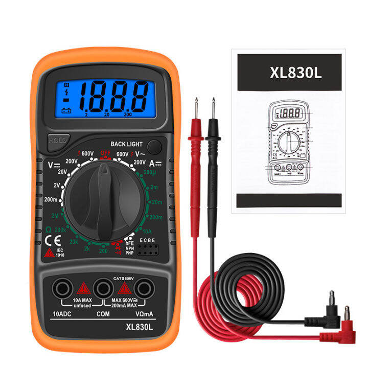 XL-830L Multitester Portable Digital ACDC mastech Electrical Multimeter ...