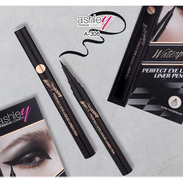 A-306 Ashley Perfect Eye Liquid Liner pen ลิขวิดอายไลเนอร์สีดำสนิท หัว ...