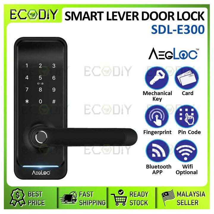 ECODIY🇲🇾AEGLOC Smart Door Lock AEG-SDL-E300 / Digital Door Lock / Smart Lock / Digital Lock | Lazada
