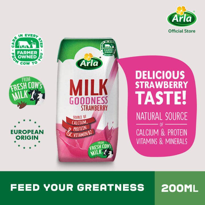 Arla Milk Goodness Strawberry 200ml | Lazada PH