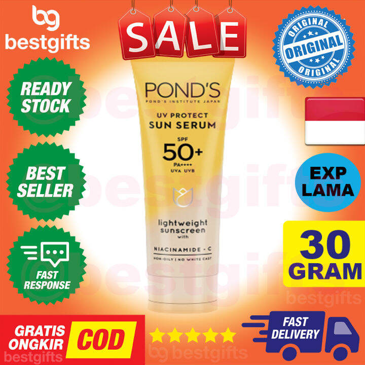 POND'S PONDS UV PROTECT SUN SERUM SPF50 PA+++ UVA UVB LIGHTWEIGHT ...