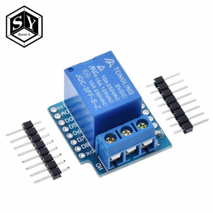 1set One Channel Wemos D1 Mini Relay Shield Wemos D1 Mini Relay Module ...