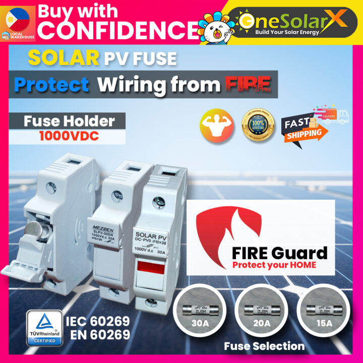 Pv Fuse Solar DC Fuse Holder CE TUV Solar PV 30A/20A/15A 1000V DC ...