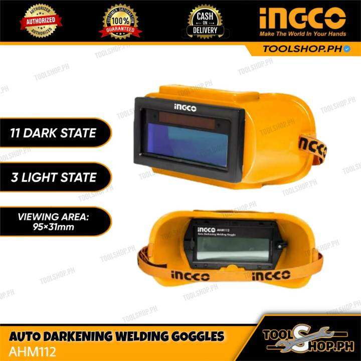 INGCO Auto Darkening Welding Goggles AHM112 | Lazada PH