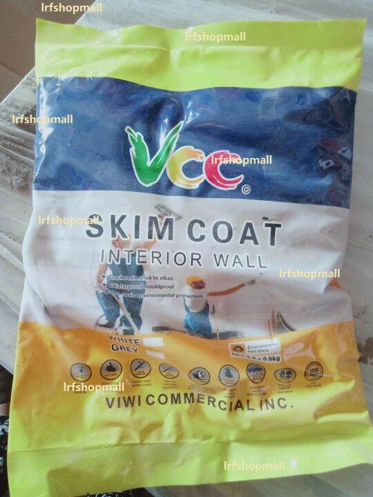 VCC Interior wall Skimcoat WHITE 2.5 KILO/BAG | Lazada PH