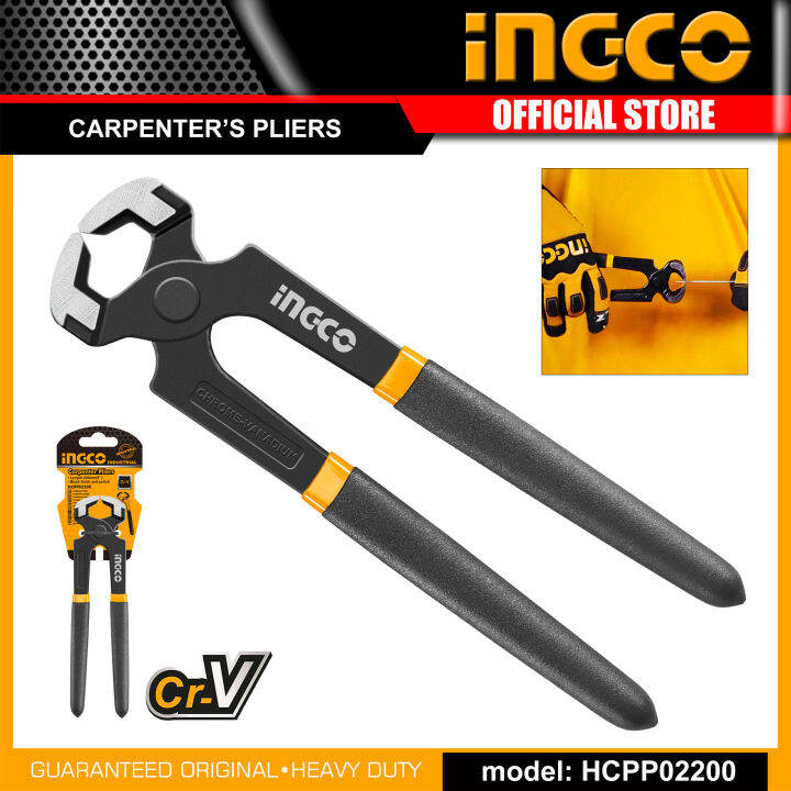 INGCO Carpenters Pliers for Wire Steel Cutting 8" HCPP02200 IHT | Lazada PH