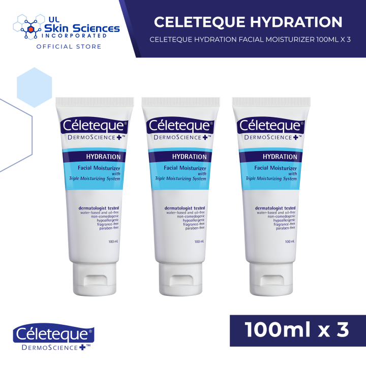 Celeteque Hydration Facial Moisturizer 100mL x 3 | Lazada PH