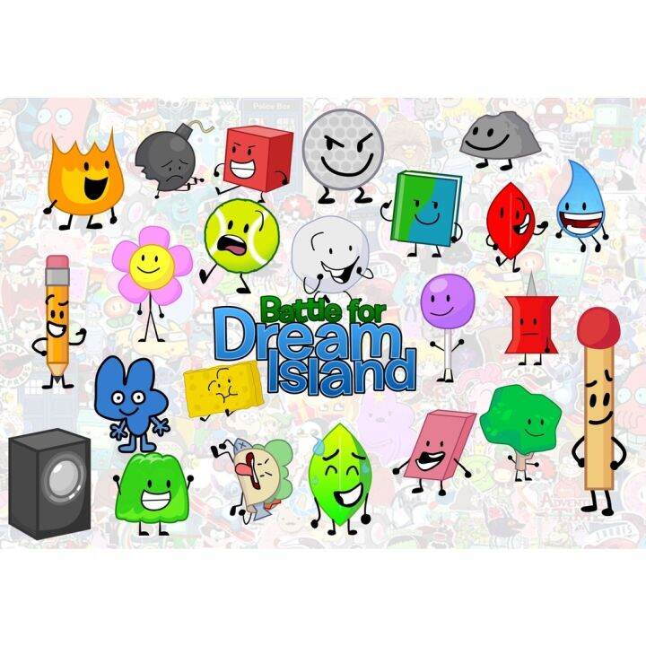 High Quality Product ♘ BFDI (Battle For Island BFDI) -Vinyl Sticker ...