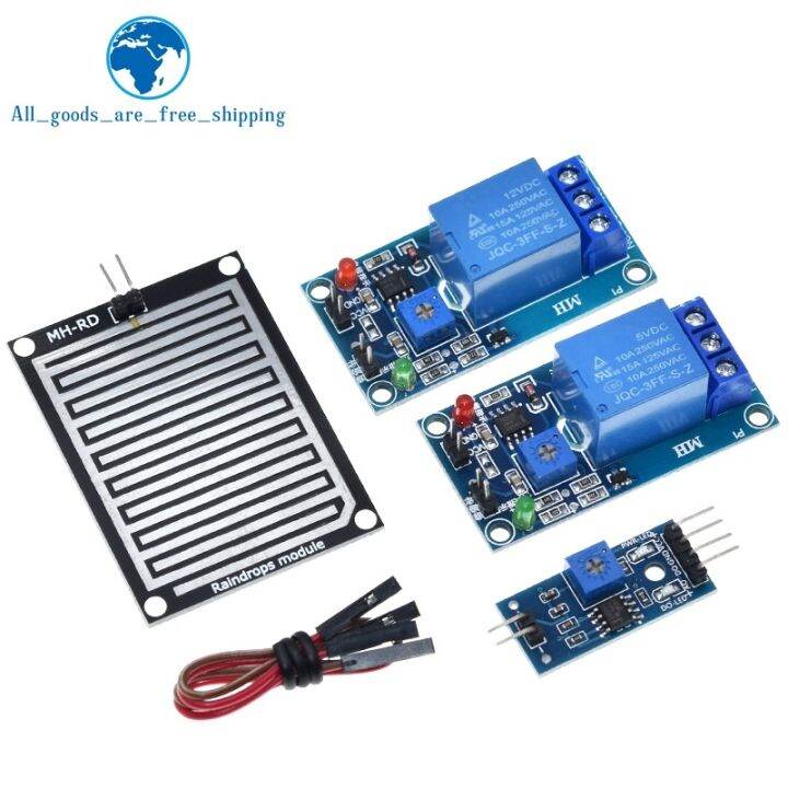 Snow Raindrops Detection Sensor Module Rain Weather Module Humidity For Arduino Relay Control