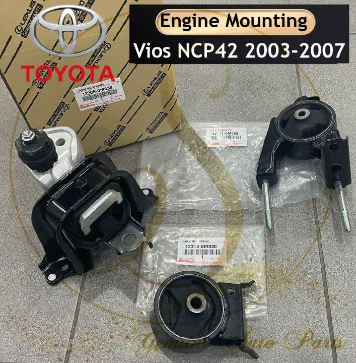 (100% ORIGINAL JAPAN) TOYOTA VIOS NCP42 ENGINE MOUNTING SET 12371-0M020 ...