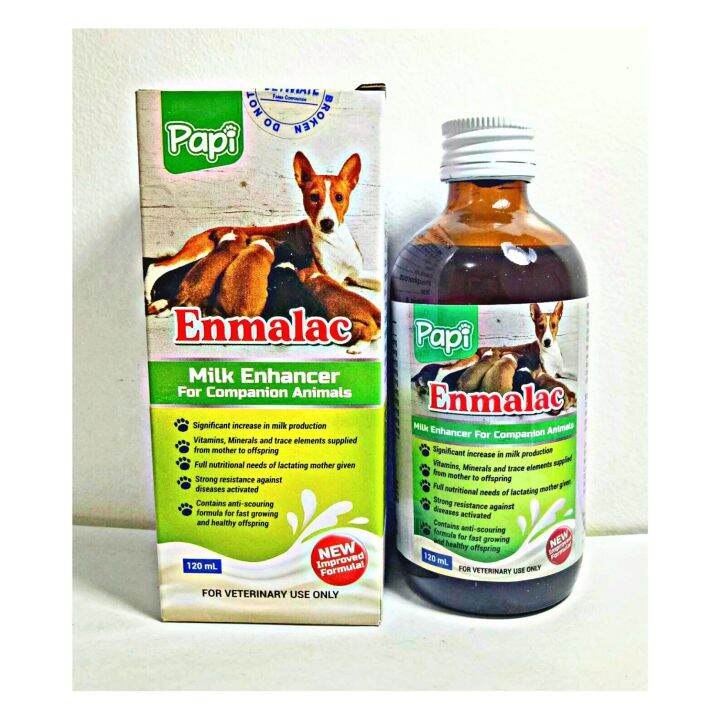 [RCG AGRIVET] 1pc Papi Enmalac 120ml Milk Enhancer for Dogs and Cats ...