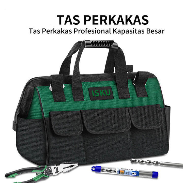 Tool Bag Besar 20 inch 1680D Kain Oxford Tas Perkakas Anti Air Tool Bag Perkakas 16 18 20 inch ...