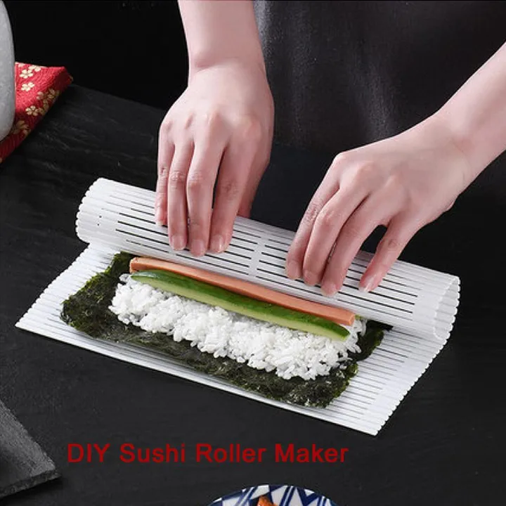 Hittime DIY แผ่นม้วนซูชิ Maker Mat แบบพกพา Seaweed ซูชิพันสาหร่ายรูปแบบผ้าม่านเครื่องมือ ...