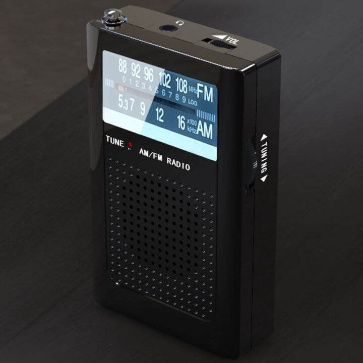 Mini Pocket Radios Receiver Battery Operated AM FM Radio with Loud ...