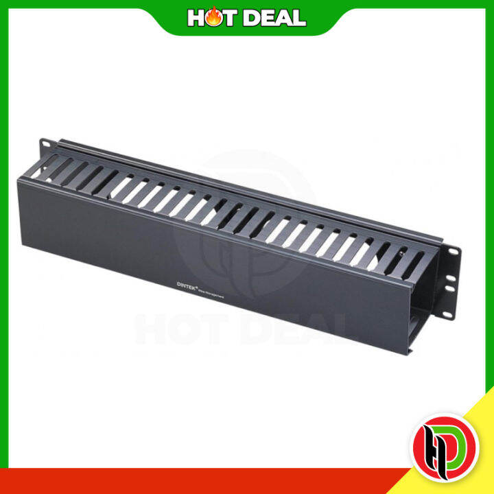 Hotdeal Dintek 19 2U Cable Management Panel, w/front wiring duct ...