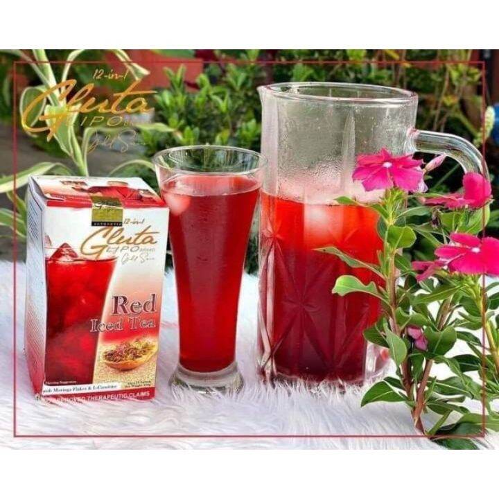 Gluta Lipo Gold Red Iced Tea Detox Drink Slimming and Whitening | Lazada PH