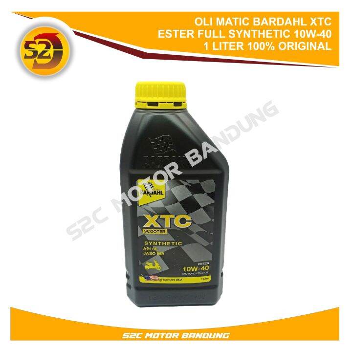 OLI MATIC BARDAHL XTC ESTER FULL SYNTHETIC 1 LITER 10W-40 100% ORIGINAL | Lazada Indonesia