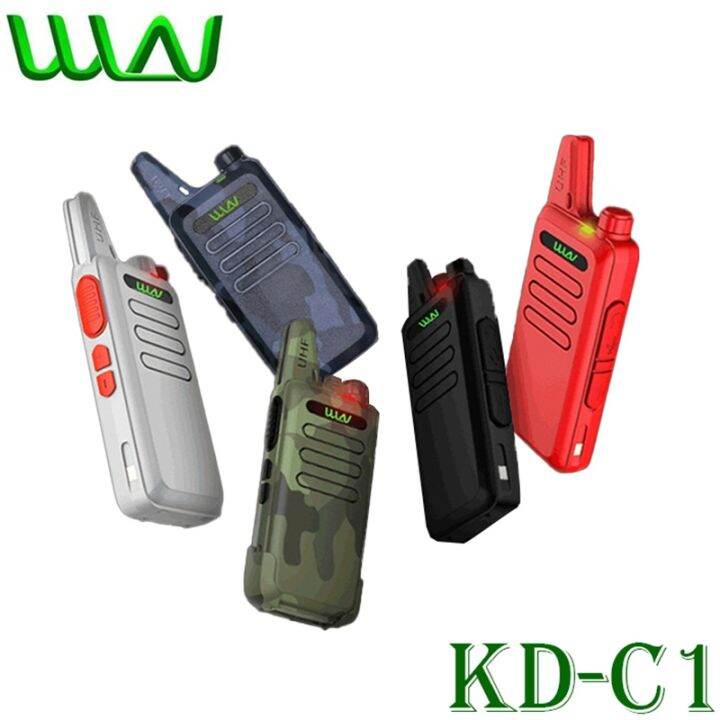 [Hot sales] WLN KD-C1 Radio Mini Handheld Walkie Talkie 2 Way Ham hf Transceiver KD C1 uhf ...