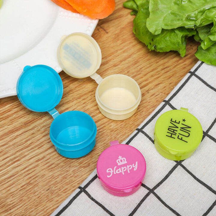 Lunch Bento Soy Sauce Box Container with Dropper Cute Design Plastic ...