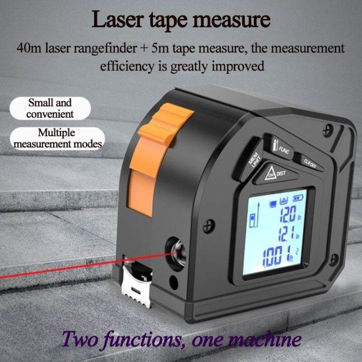 Laser Measu Tool Measure Retractable Digital Tape Mesure Instrument ...