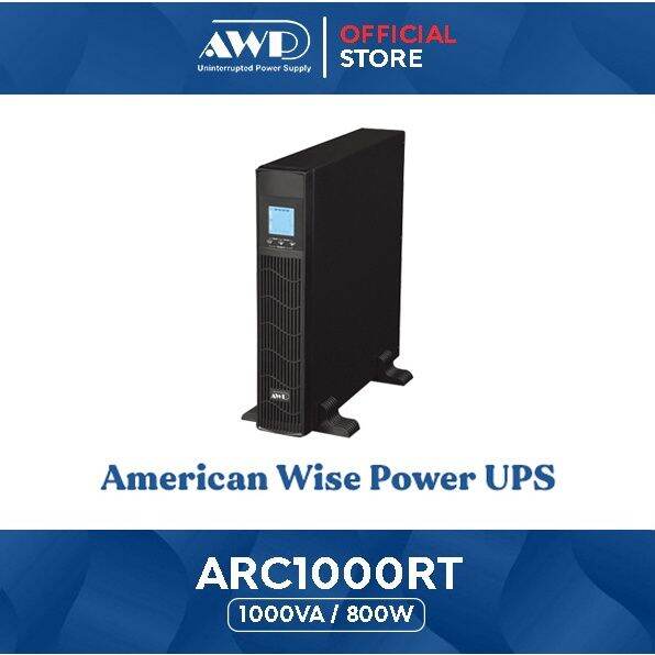 AWP ArcPure 800W-1000VA UPS Pure Sine Wave with AVR Uninterruptible ...