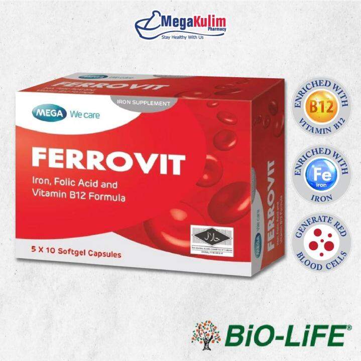Biolife Ferrovit 5 X 10 Cap | Lazada