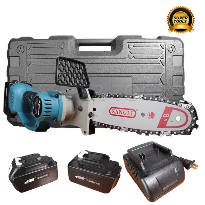 BONYA เครื่องมือช่าง เลื่อย เลื่อยแบตไร้สาย บาร์ 8นิ้ว เลื่อยโซ่แบต เลื่อยไร้สายแบตเตอรี่ 128V ...