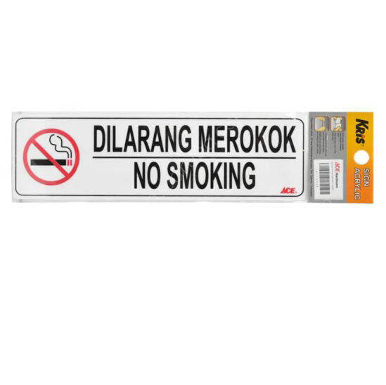 Kris Stiker Dilarang Merokok Sticker No Smoking Tanda Gambar Mudah ...