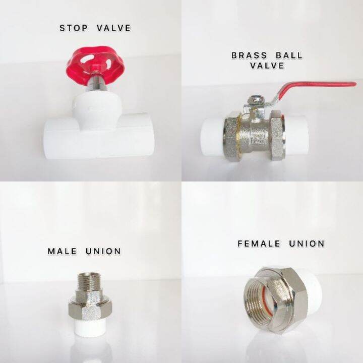 PPR PIPE FITTINGS GATE VALVE, BRASS BALL VALVE, FEMALE UNION, MALE UNION | Lazada PH