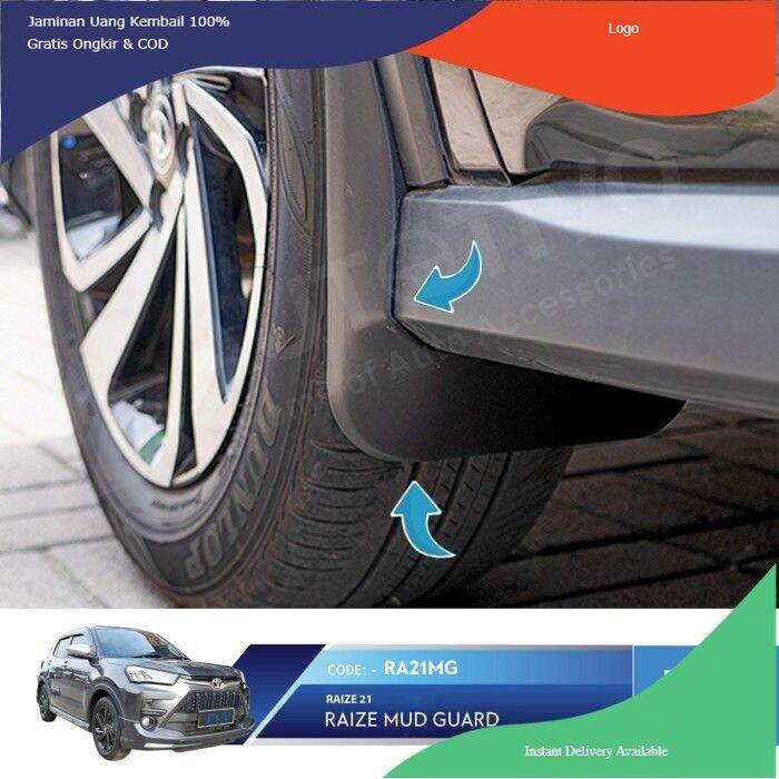 Karpet Lumpur Toyota Raize JSL Mud Guard | Lazada Indonesia
