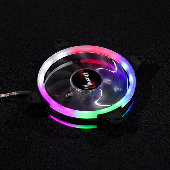 chaju1797160 LED Cooling Fan RGB 12cm DC 12V Brushless Cooler For ...