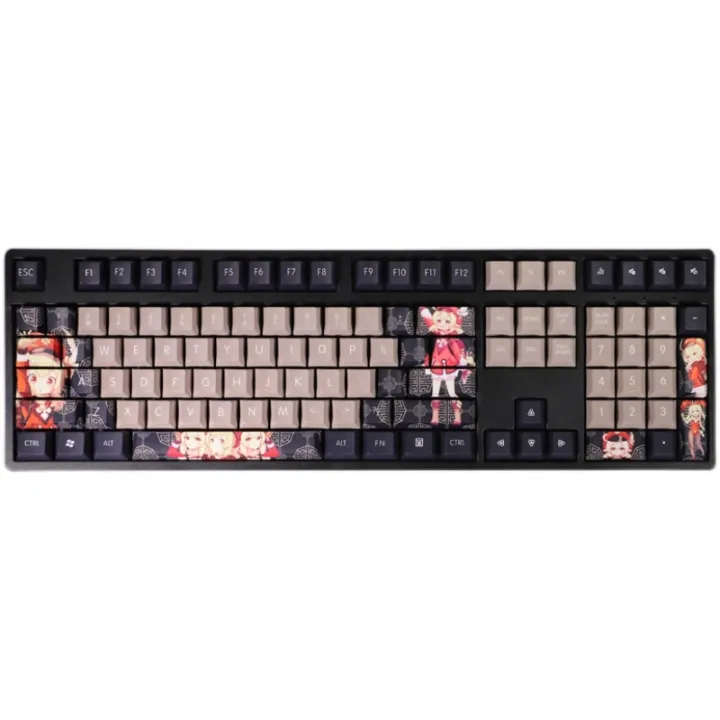 Genshin Impact Klee Theme Key Caps Cute Game Character Key Caps PBT ...
