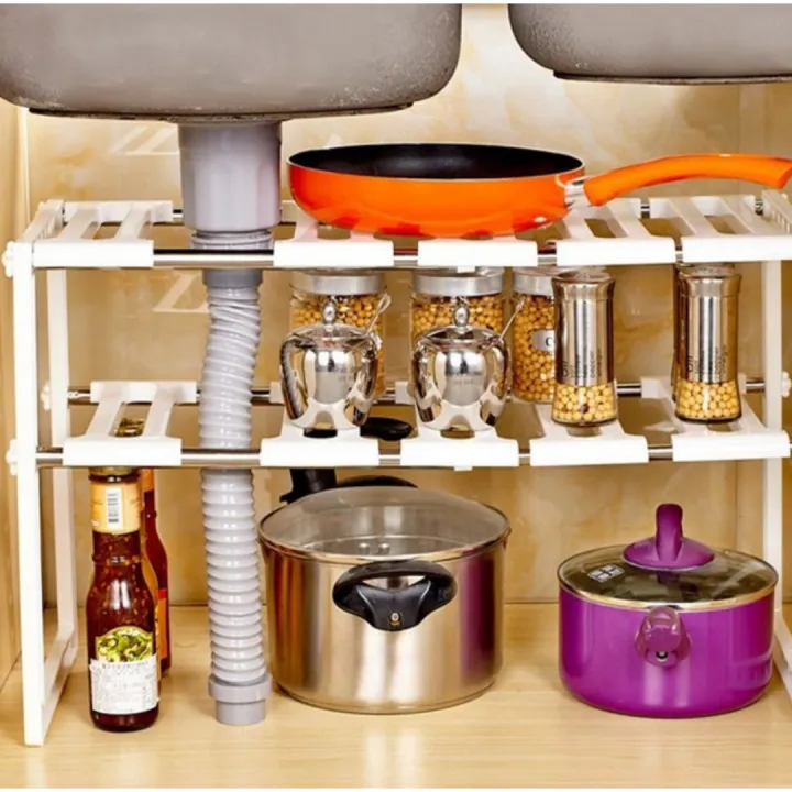 ( SJF shop ) Pool Space Arrangements Frame Adjustable kitchen Rack ...