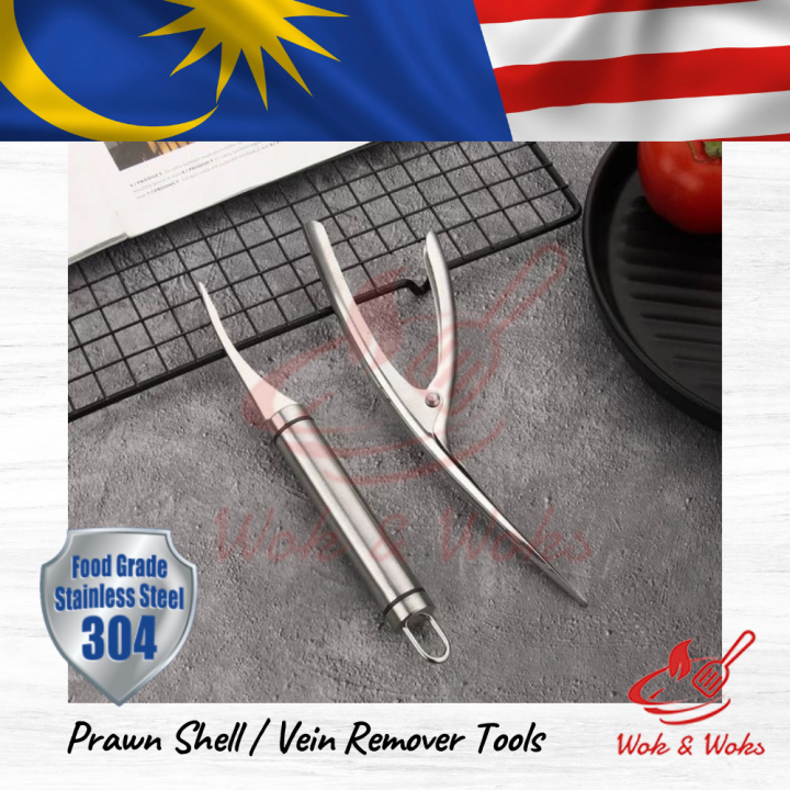 304 Stainless Steel Prawn Shells Or Vein Remover Tool / Alat Penghilang ...