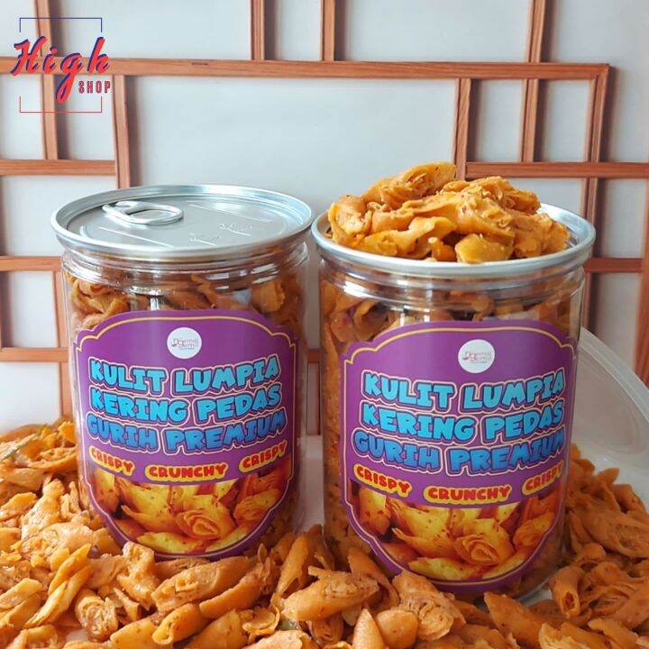 Can Kulit Lumpia Kering Pedas Gurih Lumring Pangsit Gulung Kulpi ...