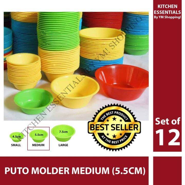 YMS 12PCS Puto Molder MEDIUM Size (5.5cm) Assorted Colors | Lazada PH