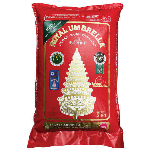 Royal Umbrella Premium Fragrant Rice 5kg | Beras Wangi | Jasmine Rice ...