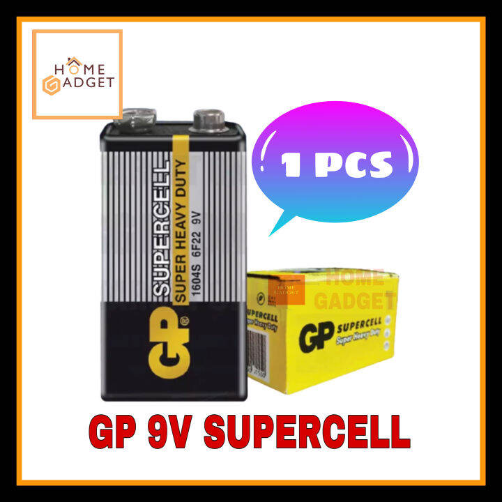 [ORIGINAL] GP Supercell Heavy Duty 9V Battery (1 Pcs) general battery ...