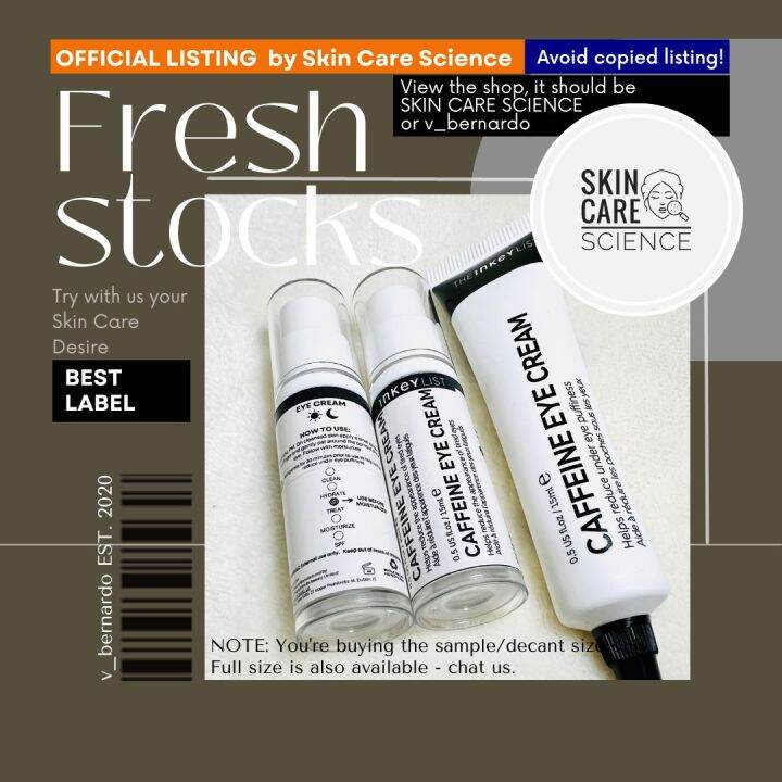 The Inkey List Caffeine Eye Cream | Lazada PH