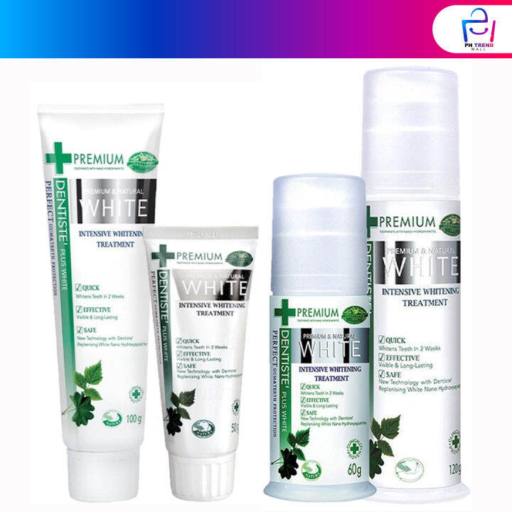 Dentiste' Premium & Natural White Toothpaste (50g / 100g / 120g) | Lazada