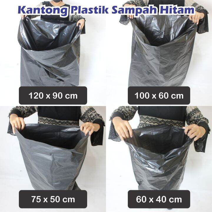 Kantong Platik Sampah Trash Bag Hitam Besar Bermacam Ukuran | Lazada Indonesia