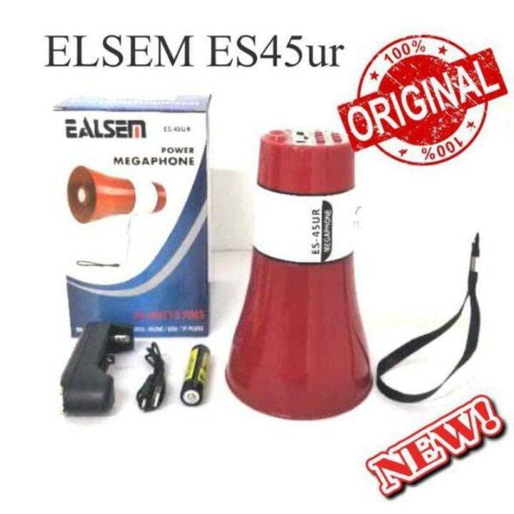 TOA MEGAPHONE ES-45UR MEGAPHONE MERAH 2 SIRINE BISA USB MEMORY CARD ...