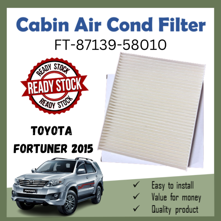 Cabin Air Filter For Toyota Fortuner 2015 (87139-58010) | Lazada