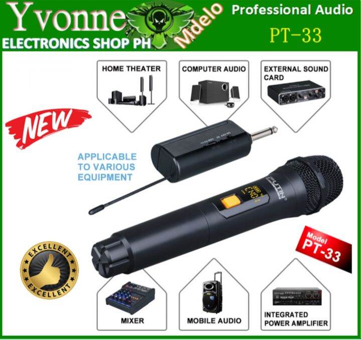 *PUTIN SOUND PT-33 Universal wireless microphone UHF Handheld singing ...